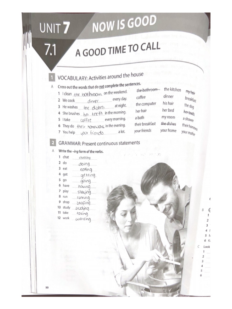 Workbook. Unit 7 y 8. Patricia Garcia Carbajal | PDF