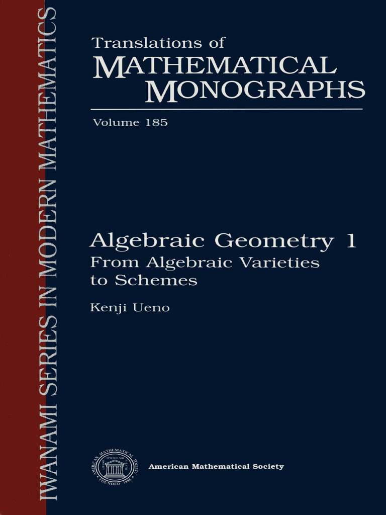 (Translations of Mathematical Monographs 185) Kenji Ueno - Algebraic Geometry 1 - From Algebraic ...