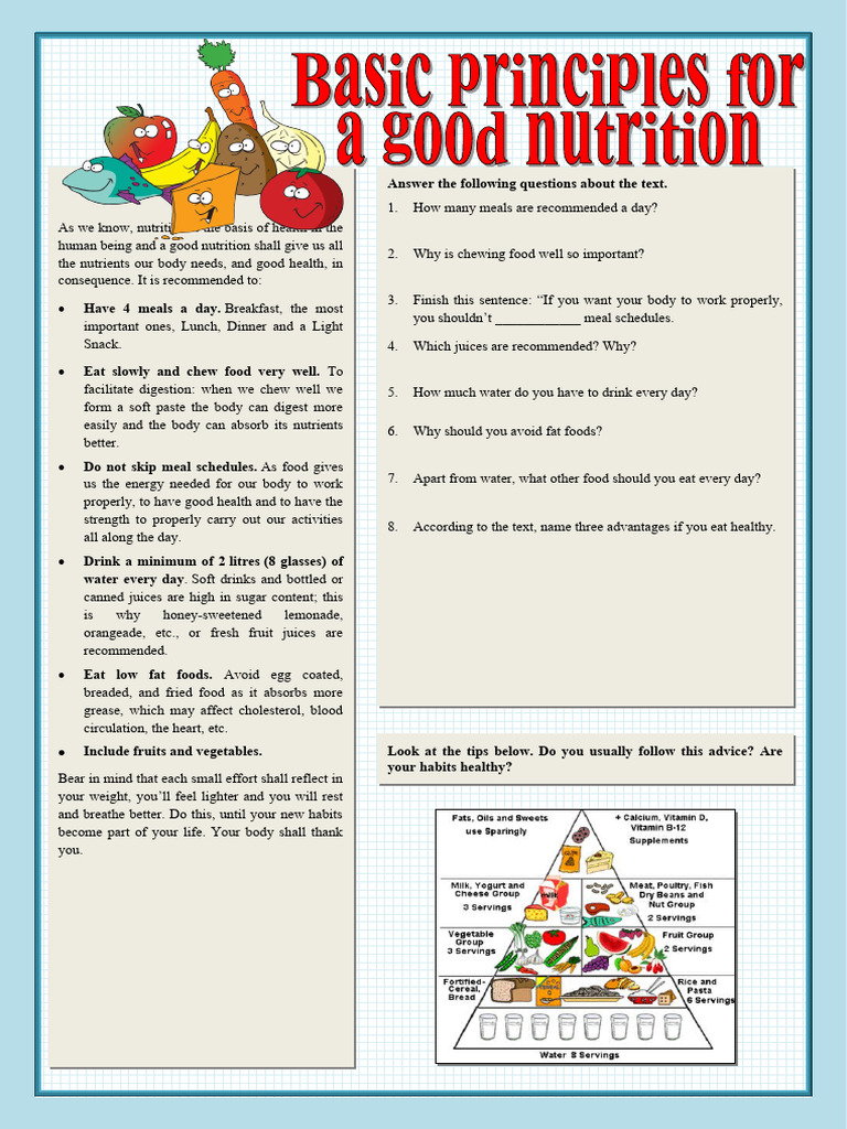 Essential Nutrition Tips for Health | PDF | Meal | Foods