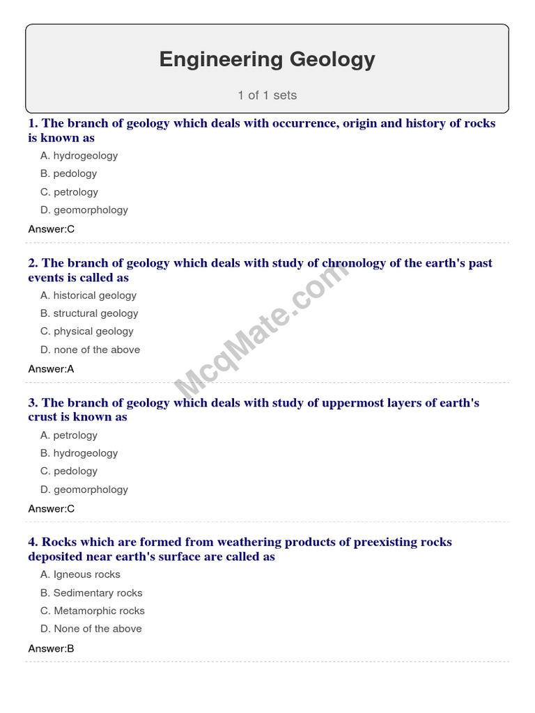 Understanding Engineering Geology | PDF | Rock (Geology) | Minerals
