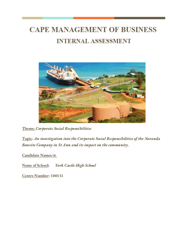 MOB IA Sample | PDF | Corporate Social Responsibility | Business