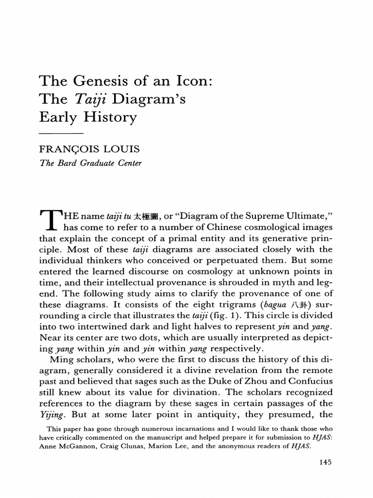 The Genesis of An Icon The Taiji Diagram | PDF | Yin And Yang | Chinese ...