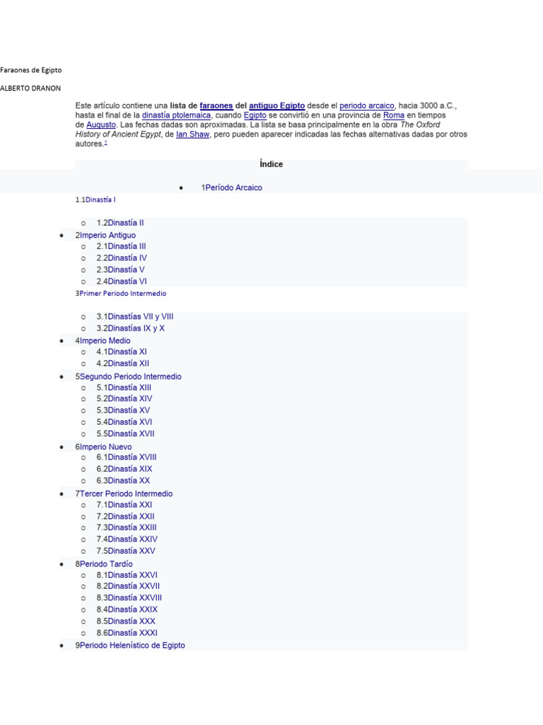 Faraones de Egipto | PDF | Pirámides egipcias | Nuevo reino de egipto