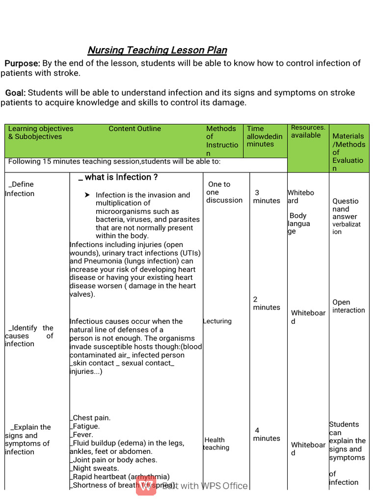Infection Control for Stroke Patients | PDF | Infection | Heart