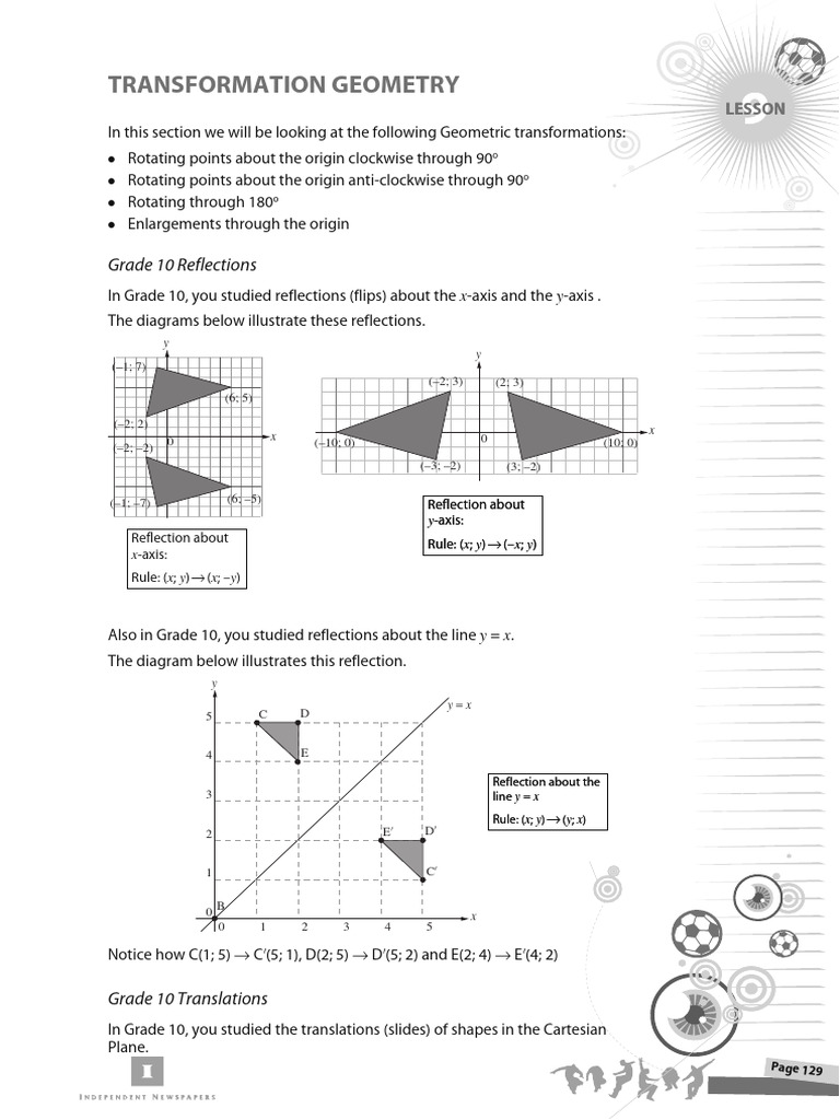 M911 G11 - Transformation Geometry | PDF | Cartesian Coordinate System ...