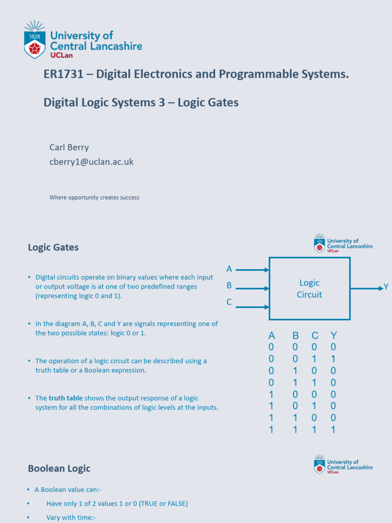Understanding Logic Gates in Digital Circuits | PDF | Logic Gate ...