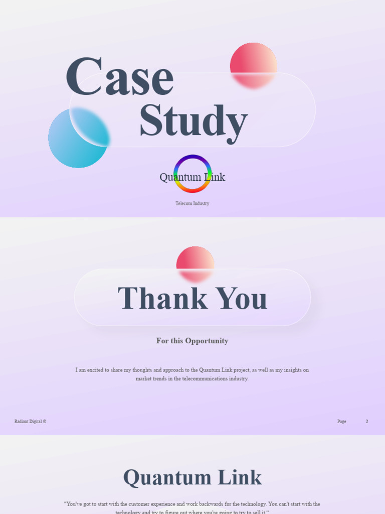 Quantum Link Presentation | PDF | Mobile App | Usability