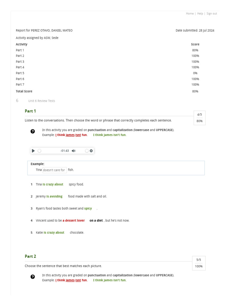 Unit 6 General Test - Mode - Report - Unit 6 - Unit 6 Review Tests - TT ...