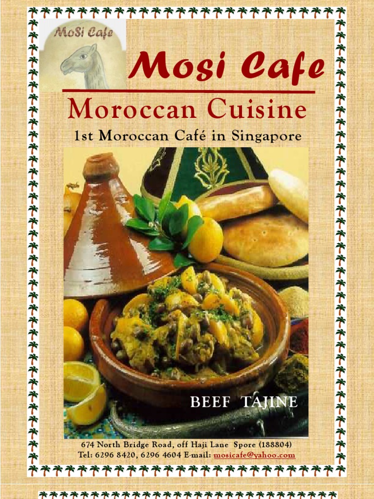 Mosi Cafe Menu | PDF | Moroccan Cuisine | Salad