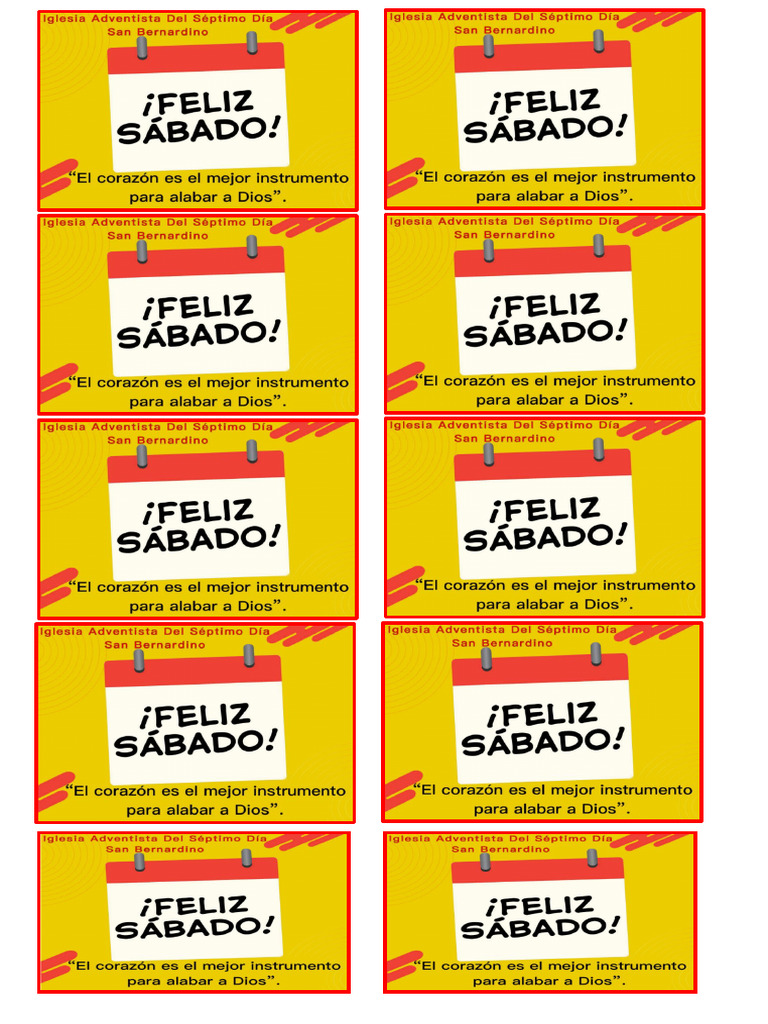 Feliz Sabado | PDF