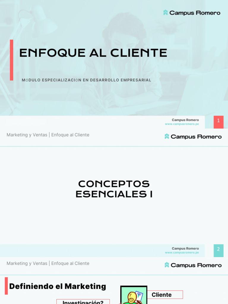 Enfoque al Cliente | Descargar gratis PDF | Marketing | Producto (Negocio)