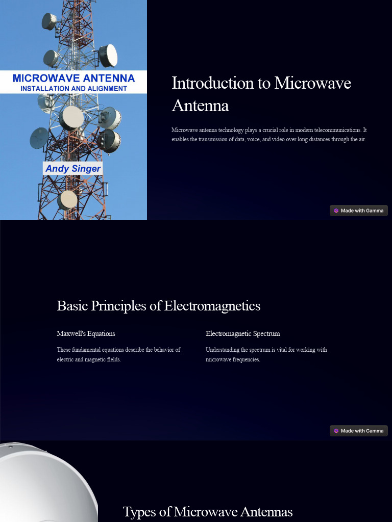 Introduction To Microwave Antenna | PDF | Antenna (Radio) | Microwave