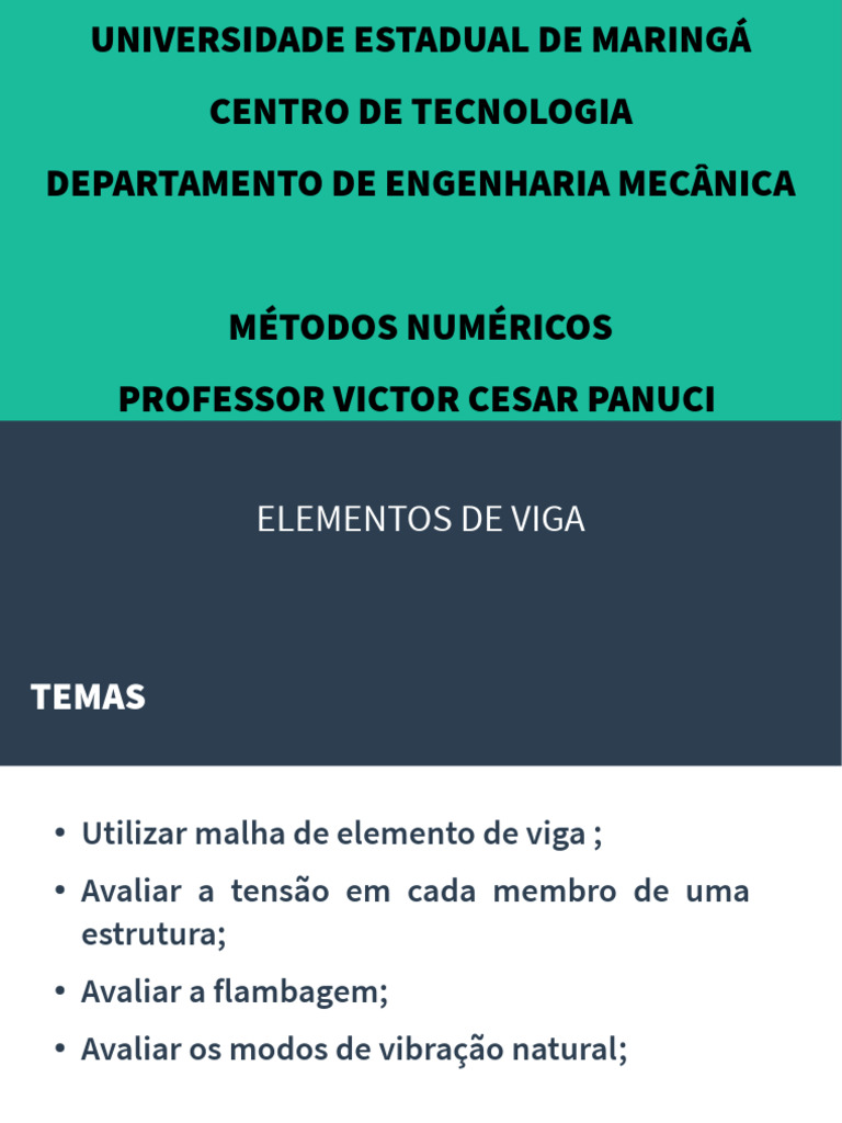 10- Elementos de viga | Download grátis PDF | Estresse (Mecânica) | Viga