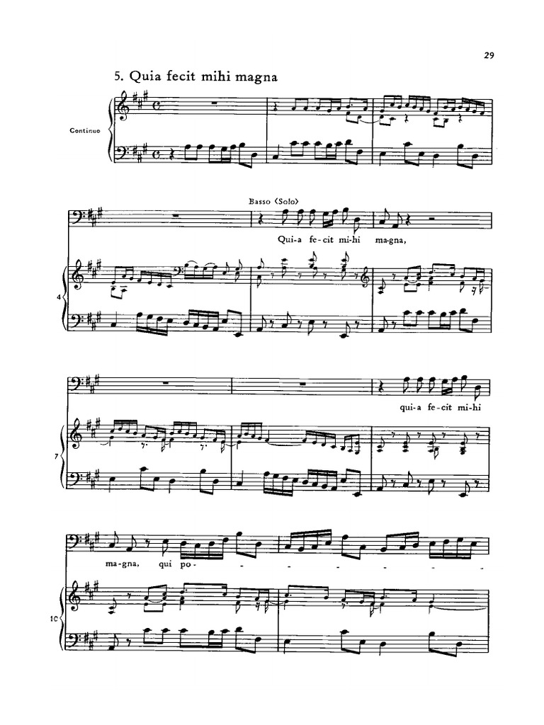 Quia Fecit Mihi Magna | PDF