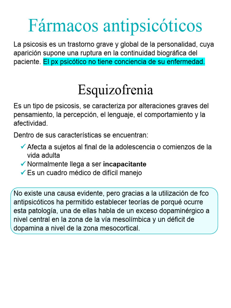 Fármacos antipsicóticos | Descargar gratis PDF | Esquizofrenia | Dopamina Fármacos antipsicóticos | Descargar gratis PDF | Esquizofrenia | Dopamina