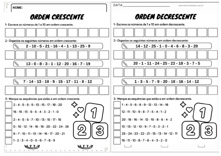 Matemática 0 A 20 Primeira Parte | PDF