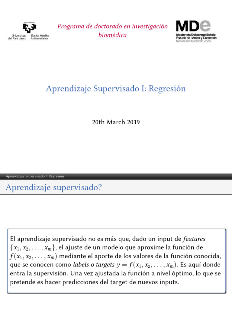48 Aprendizaje Supervisado I Regresión (Presentación) Autor Javier ...
