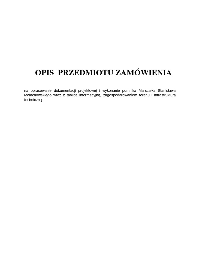 Malachowski Opz | PDF