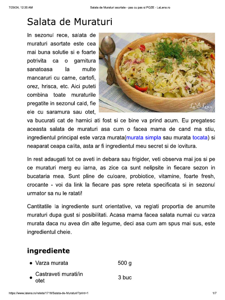 Salata Muraturi | PDF