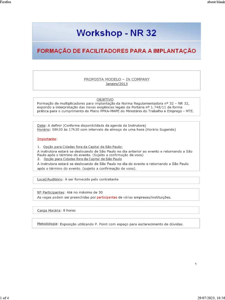 Proposta Curso | PDF