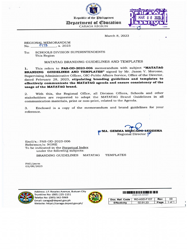 Matatag Logo Guidelines | PDF