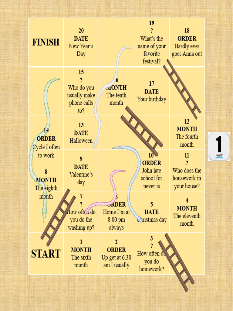 Board Game Snakes and Ladders Months Present Simpl Boardgames Fun ...