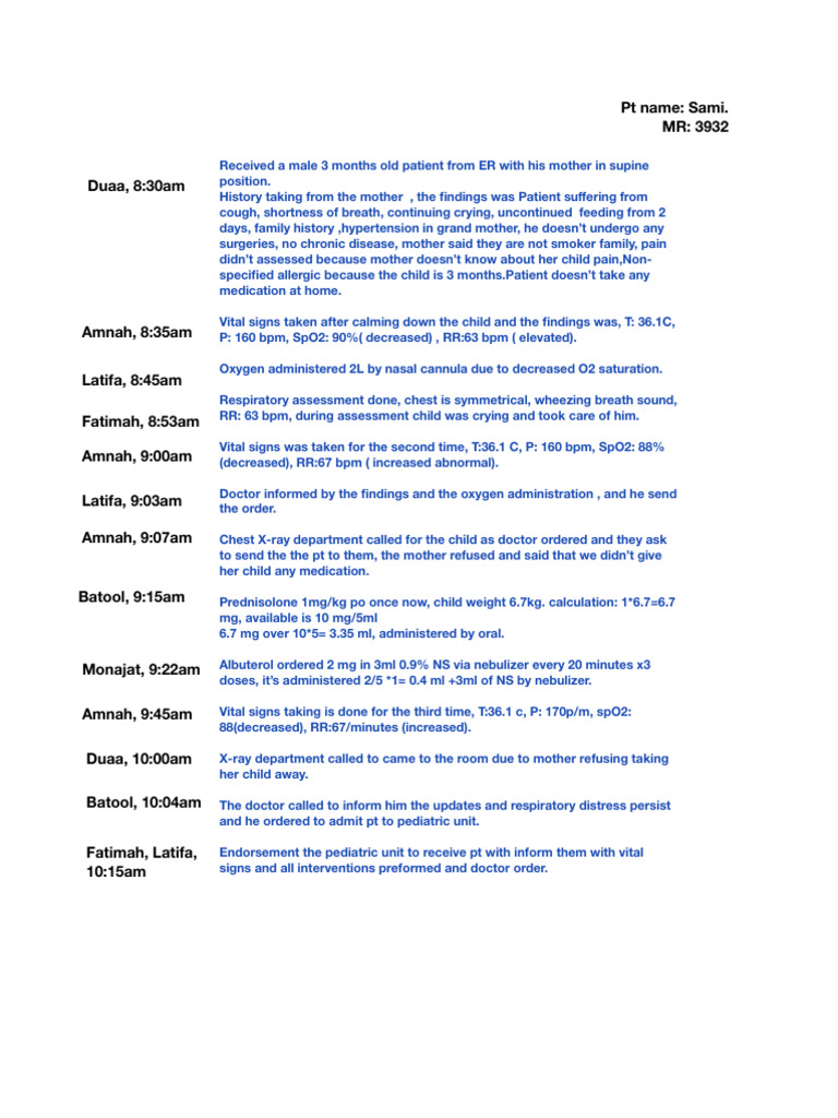 2022Asthma Clinical Simulation Evaluation Form Students | Download Free ...