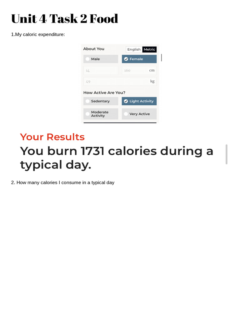 Unit 4 Task 2 Food | PDF | Cooking, Food & Wine | Self-Improvement