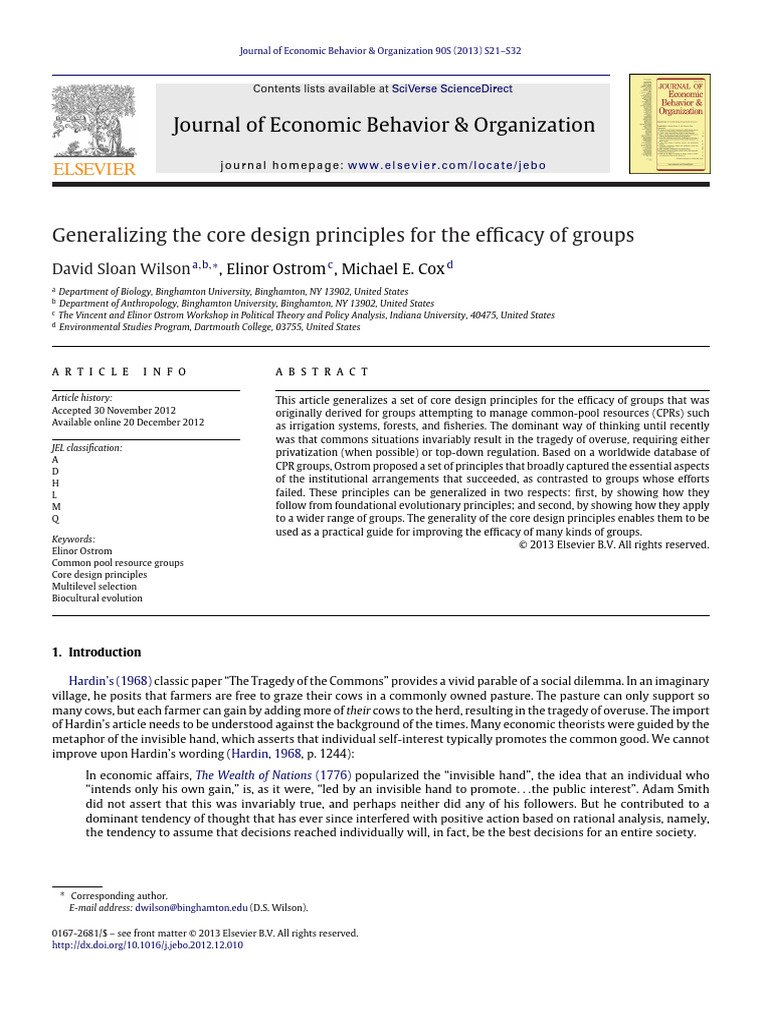 2013 Generalizing The Core Design Principles For The Efficacy of Groups ...