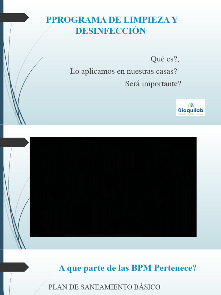 Pprograma de Limpieza y Desinfección | PDF | Agua | Detergente