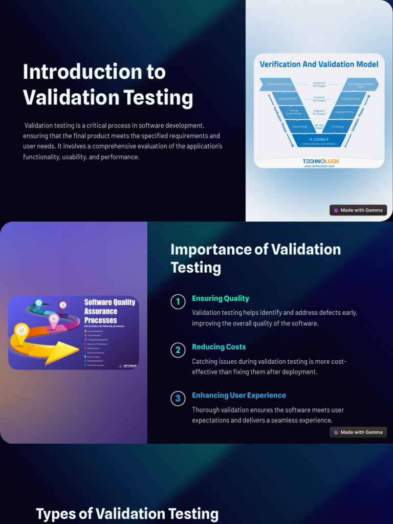 Comprehensive Guide to Validation Testing | PDF | Software Testing ...