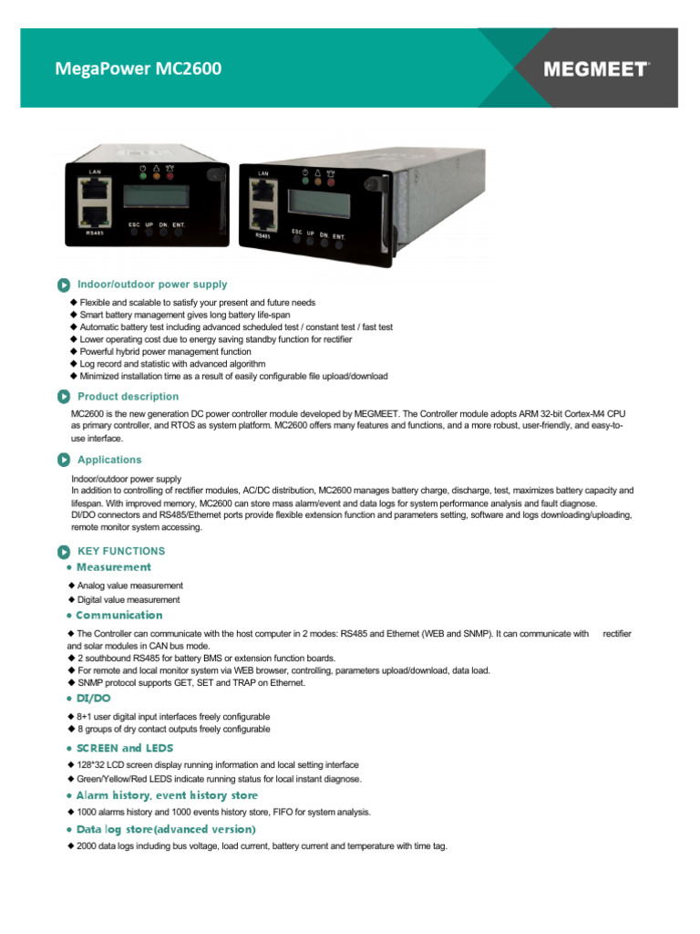 Rect.megapower Mc2600 | PDF | Rectifier | Power Supply