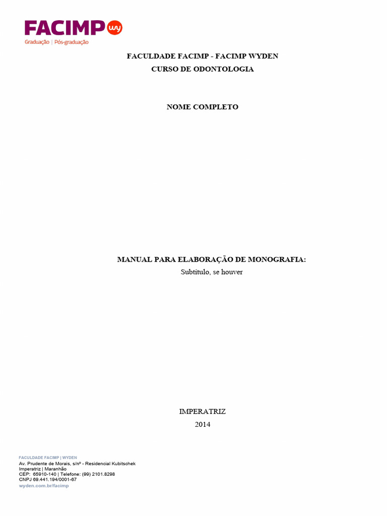 Modelo De Tcc1 Download Grátis Pdf Amostragem Estatística Teoria