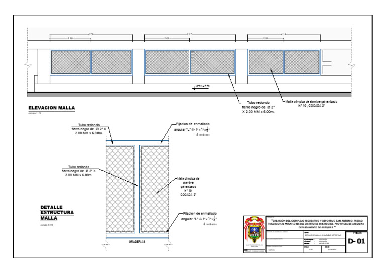 Detalle de Malla para Complejo Deportivo | PDF