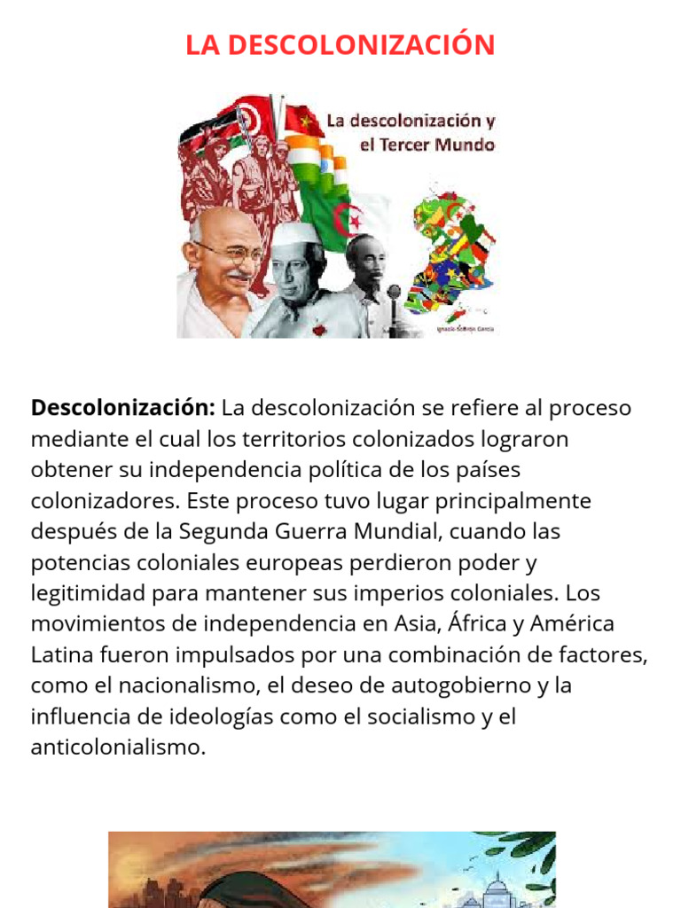 La Descolonización | PDF | Política | Historia
