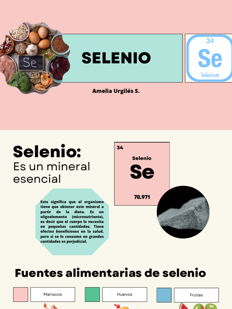 Selenio | PDF | Selenio | Medicina CLINICA