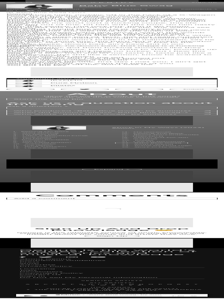 Summrs - Baby Blue Gwag Lyrics Genius Lyrics | PDF