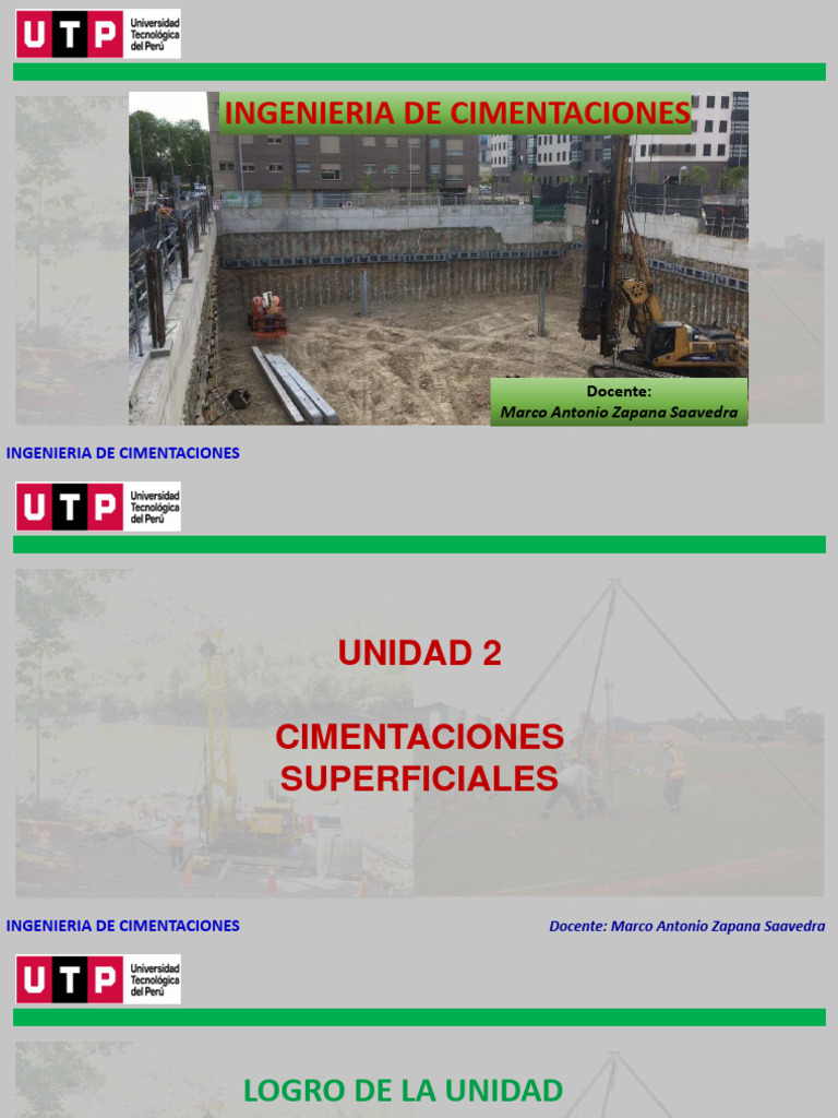 Ing Cim - S07 - s01 - Cimentaciones Superficiales - p2 | PDF