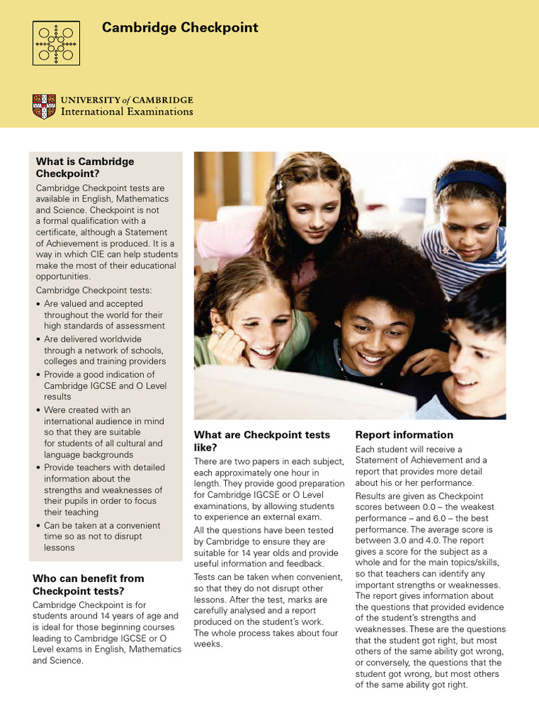 Checkpoint CIE v1 2009 | PDF | Cognition | Science