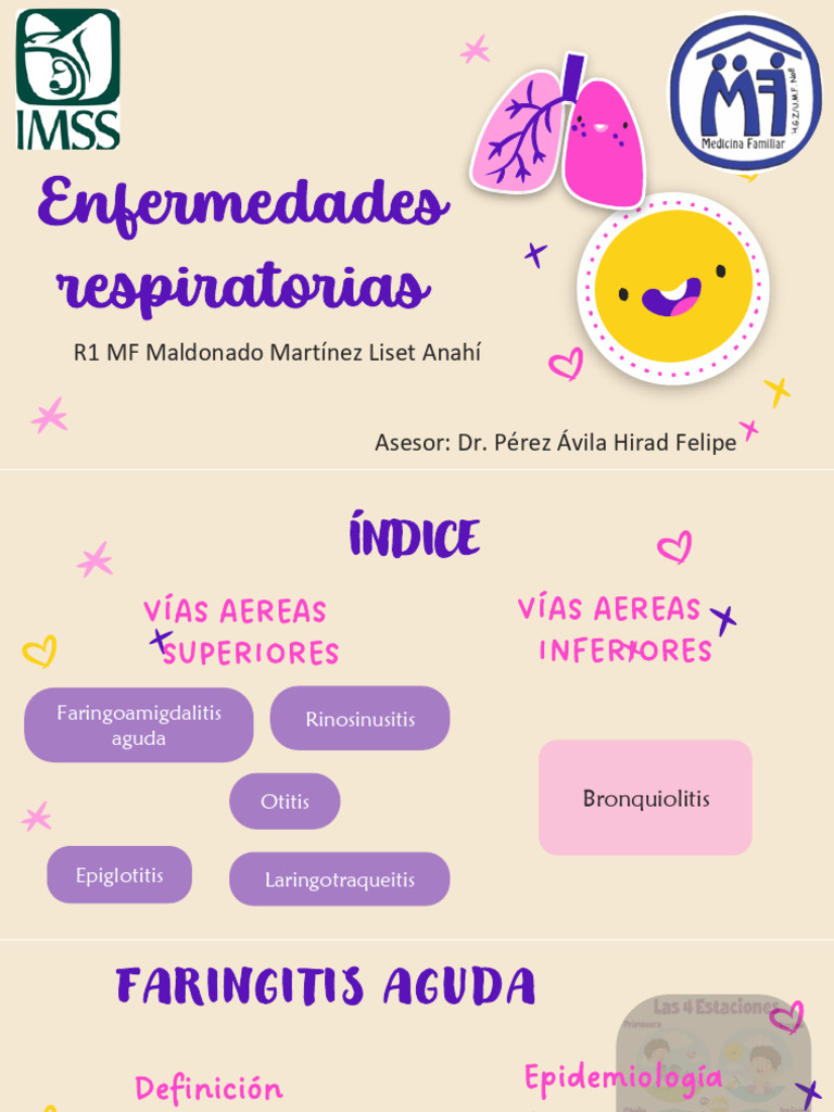 Enfermedades respiratorias | PDF | Especialidades Medicas | Enfermedades y trastornos