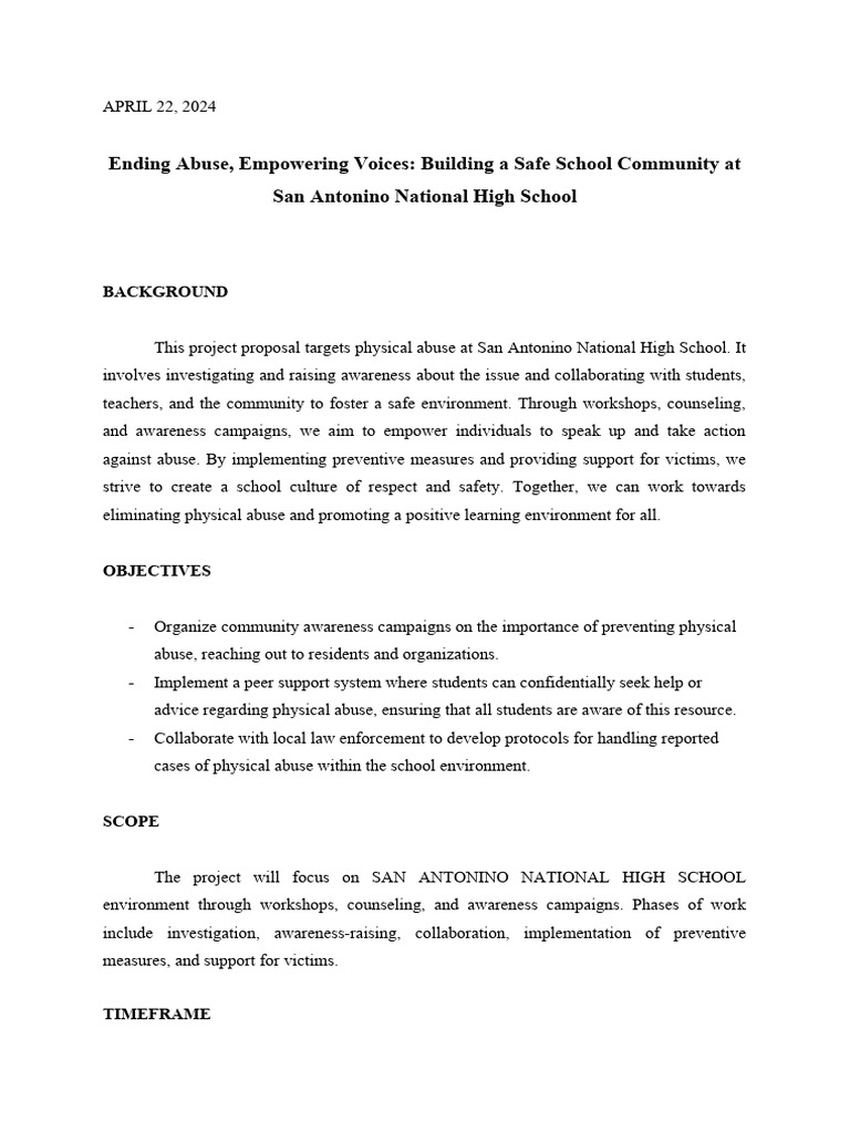 Project Proposal Template | PDF