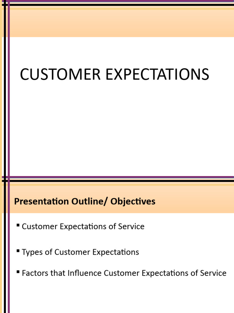 3A Customer Expectation | PDF
