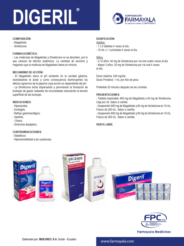 Prospecto DIGERIL | PDF