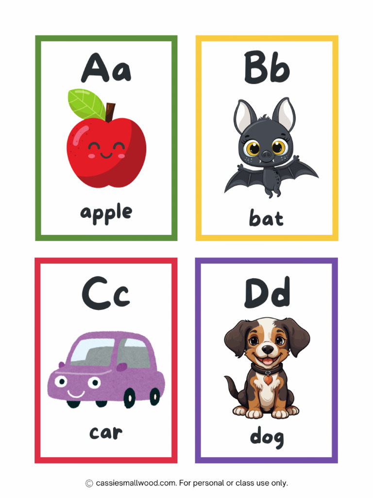 Phonics Alphabet Cards | PDF