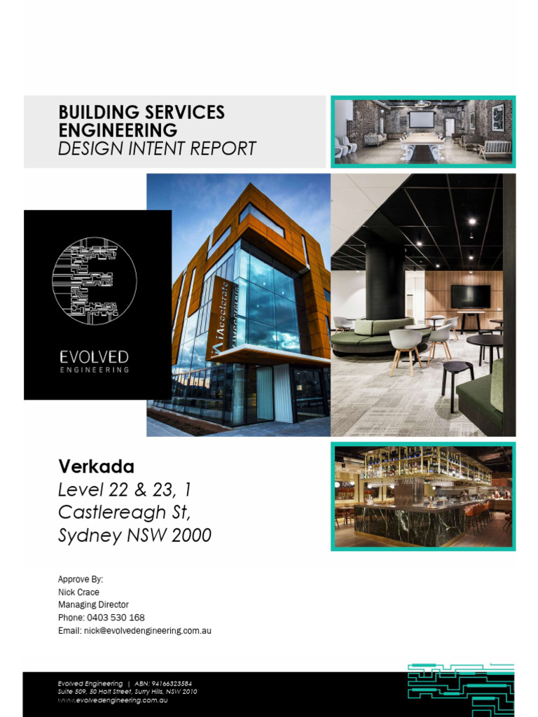 Building Services Design Intent Report | PDF | Sink