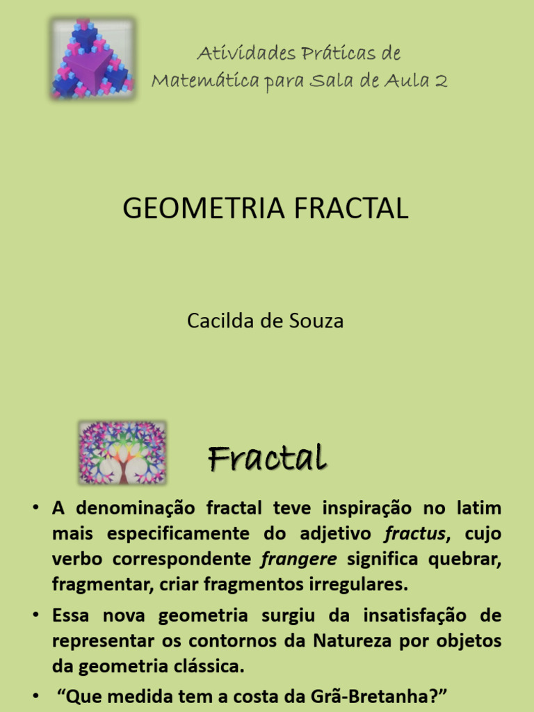 Geometria Fractal | PDF | Fractal | Matemática