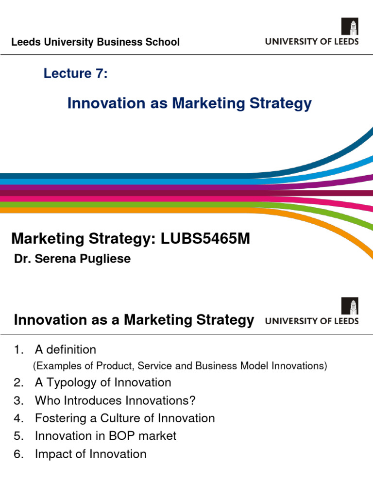 MS Lecture 7 - Innovation | PDF | Innovation | Economies