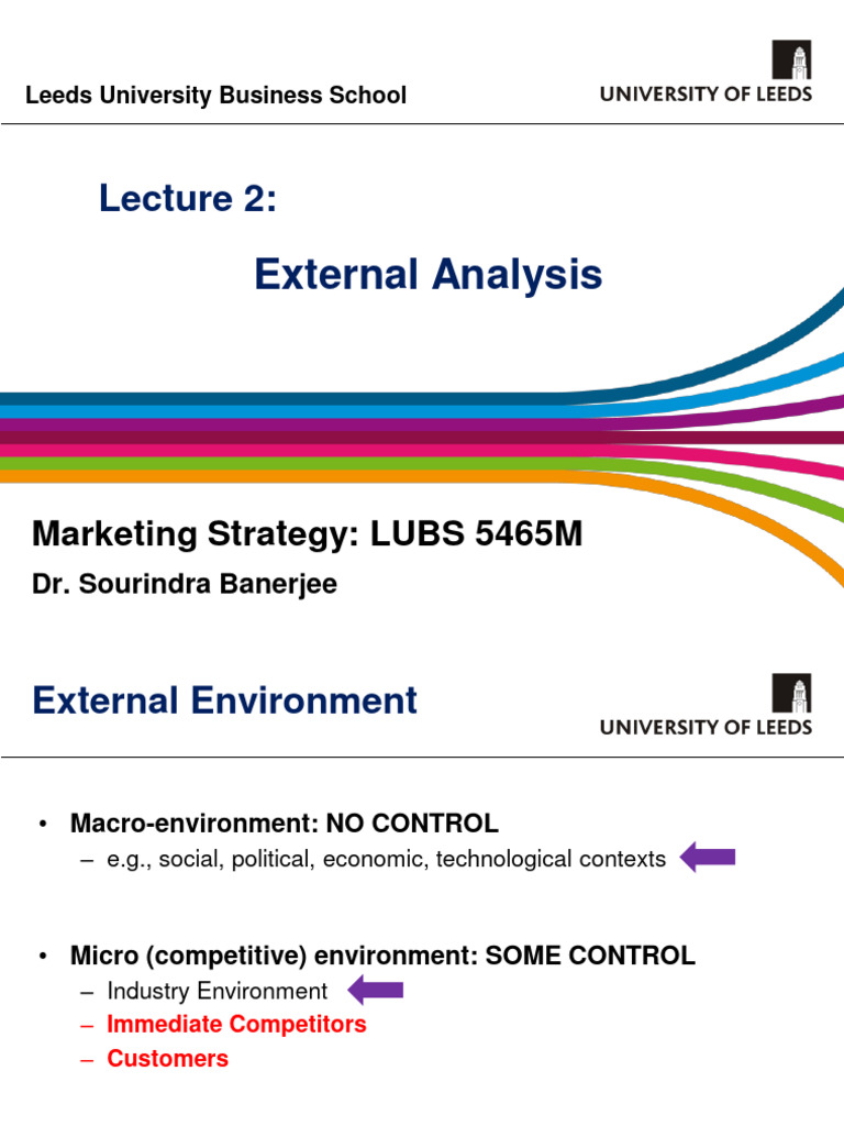 MS Lecture 2 2023 - External Analysis | PDF | Supply Chain | Economies