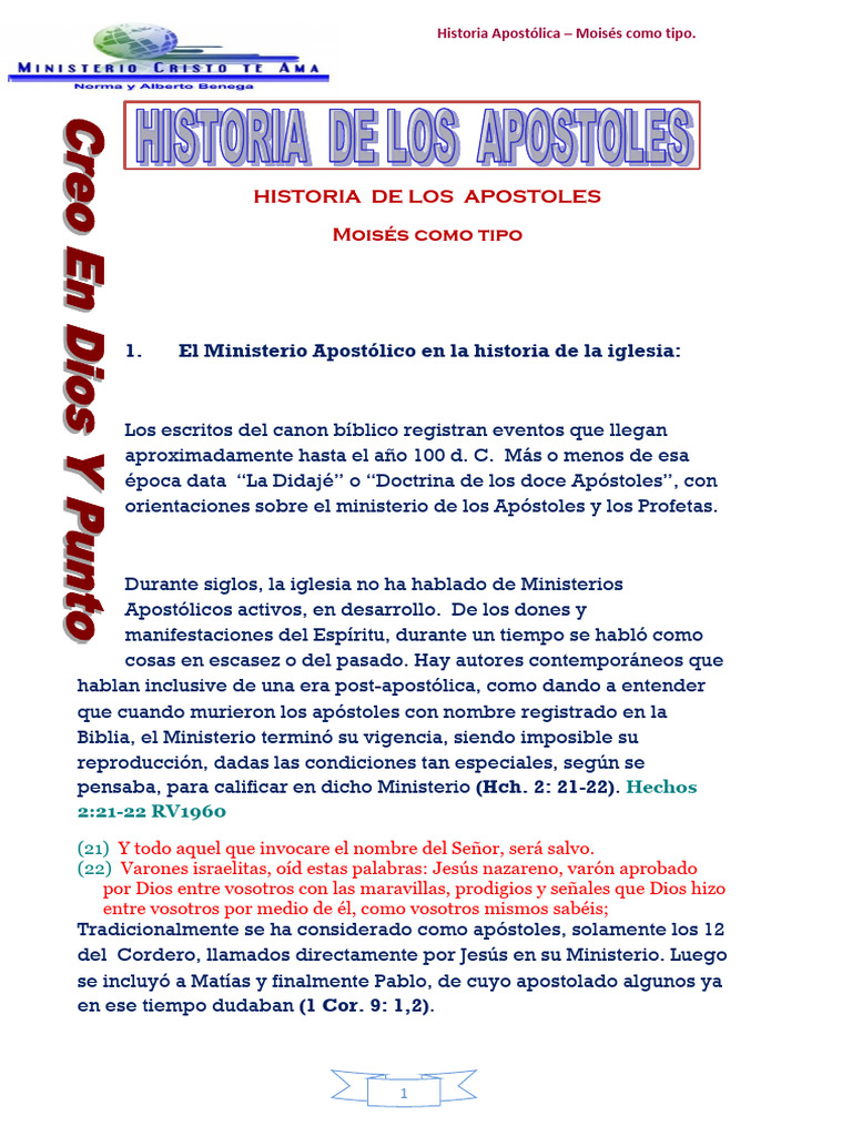 002 UnPocodeHistorio Moisesunejemplo | PDF | Apóstol | Moisés