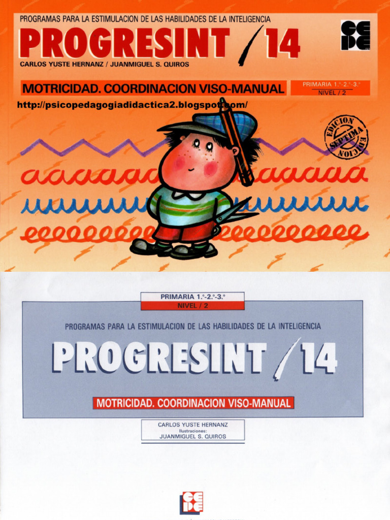 Progresint-14 Motricidad Coord. Viso-Manual 1º 2º y 3º | PDF